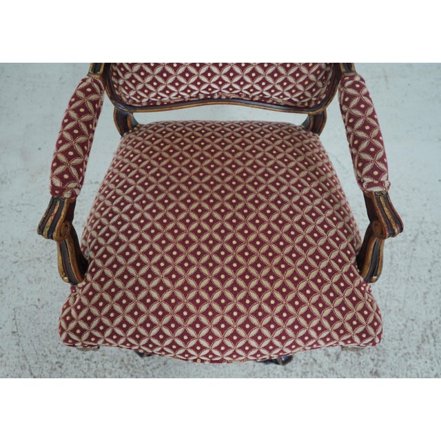 French Louis XV Style Upholstered Desk or Office Chair | Chairish