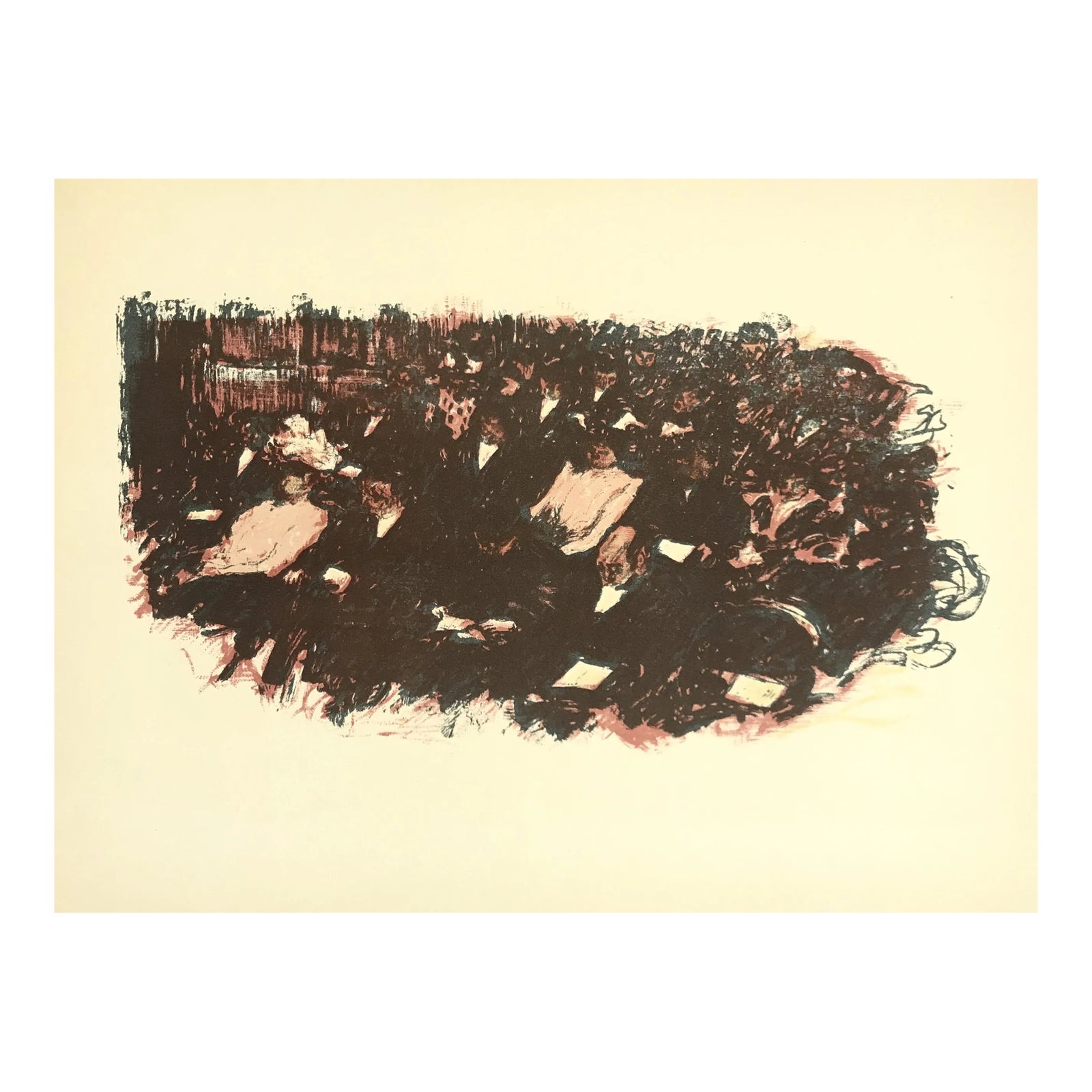 Pierre Bonnard Lithograph 125 Au Theatre 1952 | Chairish