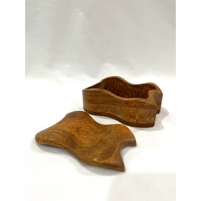 Mango & Myrtle Handcarved Wood Box | Chairish