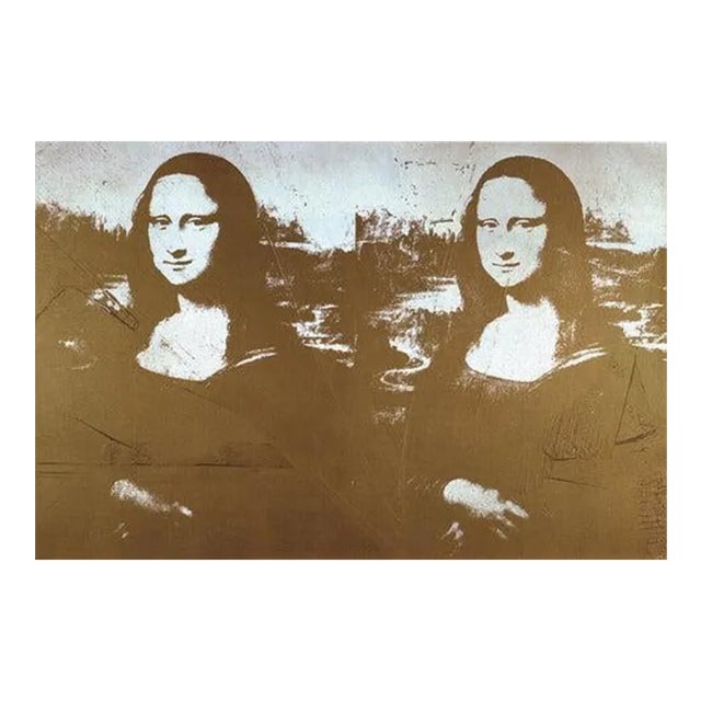 Andy Warhol Two Golden Mona Lisas (sm), 1999 Lithograph | Chairish
