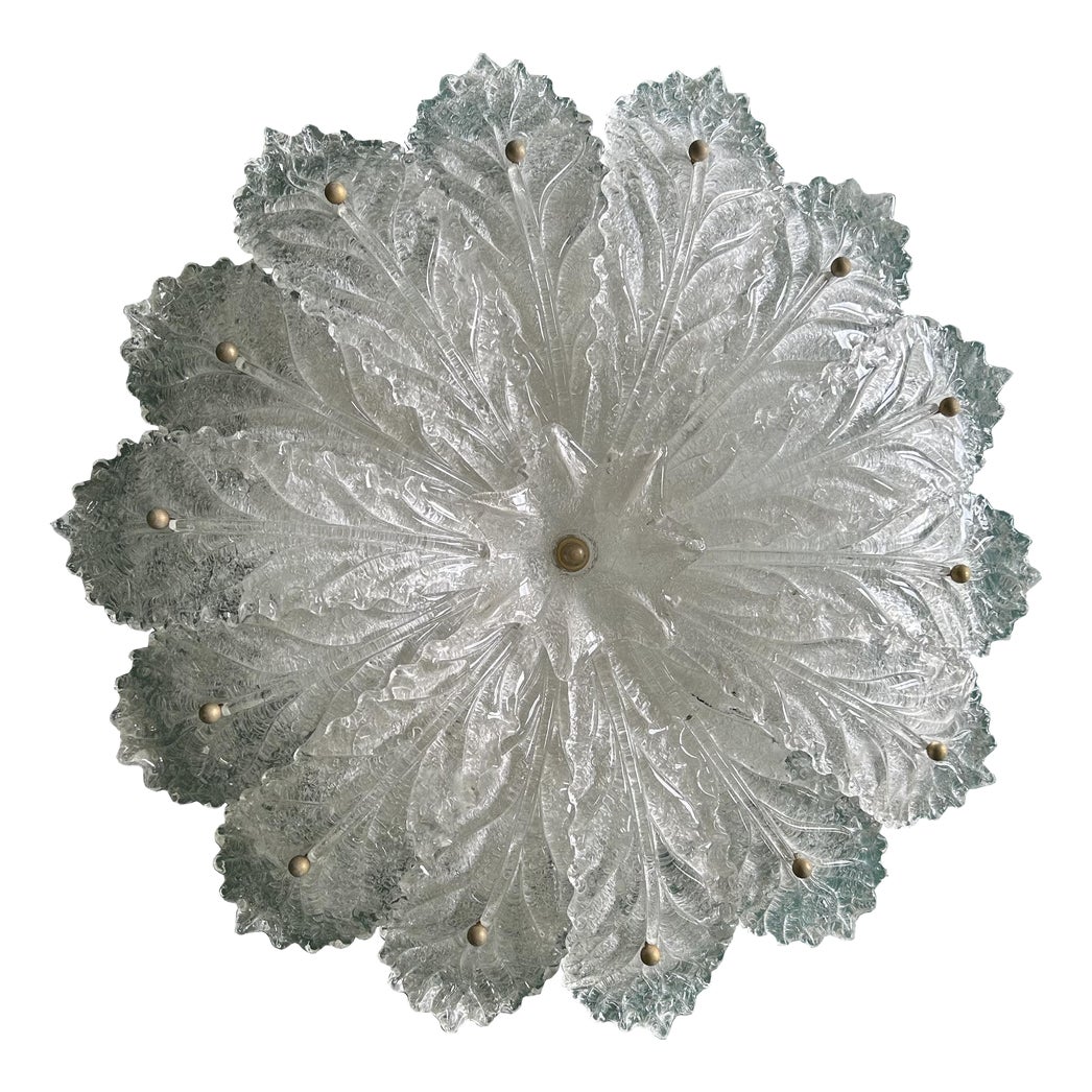 Snow Queen Murano Ceiling Light, 1980s | Chairish
