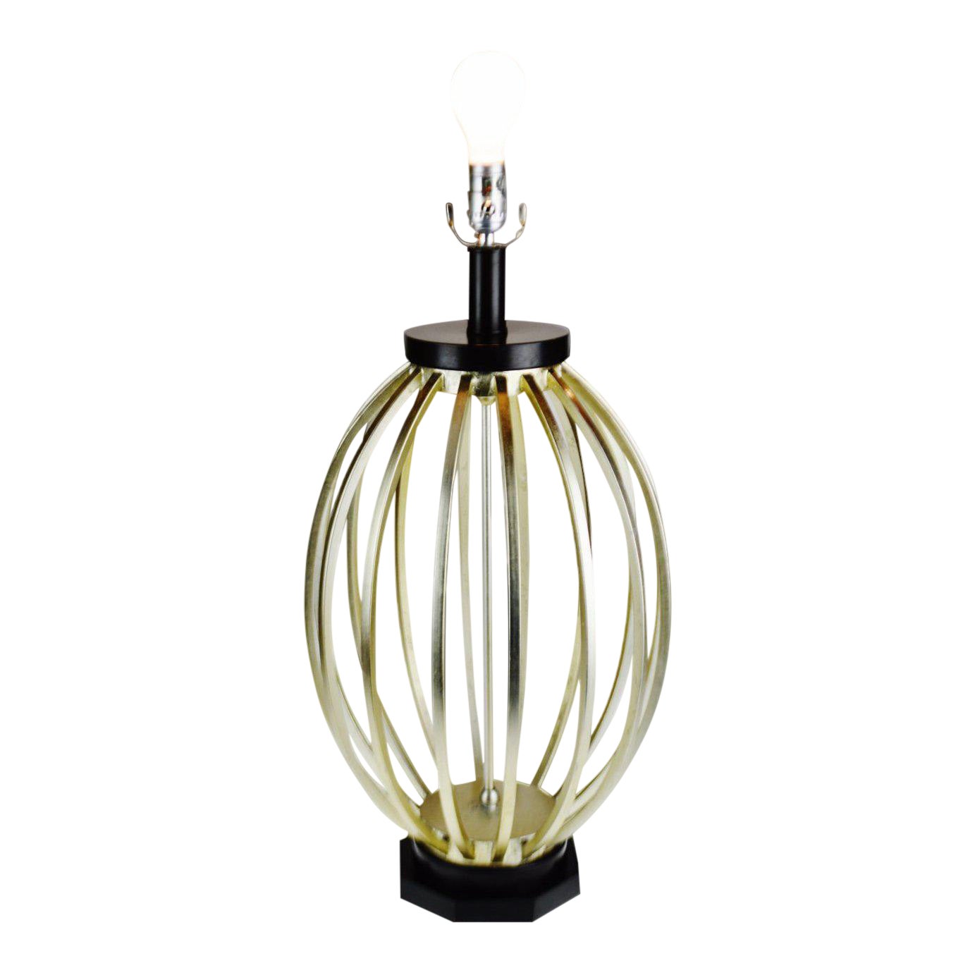 Metal Sphere Table Lamp | Chairish