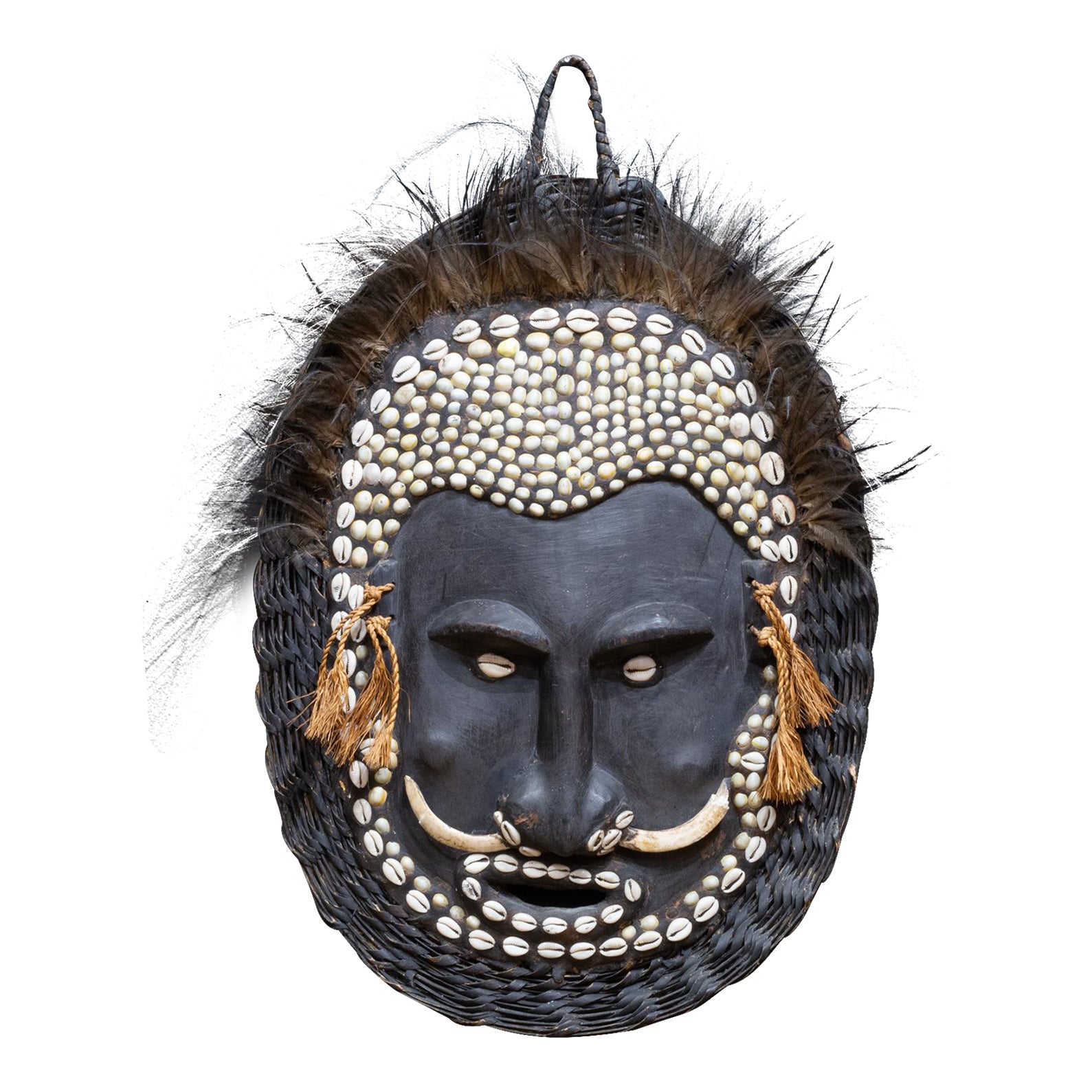 Vintage Papua New Guinea Funeral Ceremonial Mask c.1950-1960 | Chairish