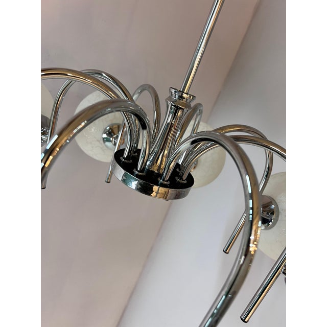 Chandelier with 8 Spheres by Richard Essig for Hustadt | Chairish