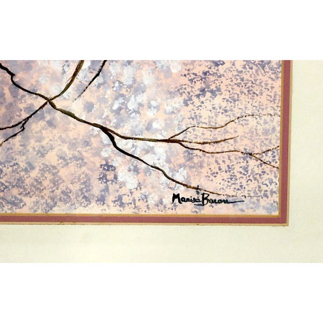 Blue Flowers & Birds Triptych by Marisa Baron, Listed Hoosier Artist ...