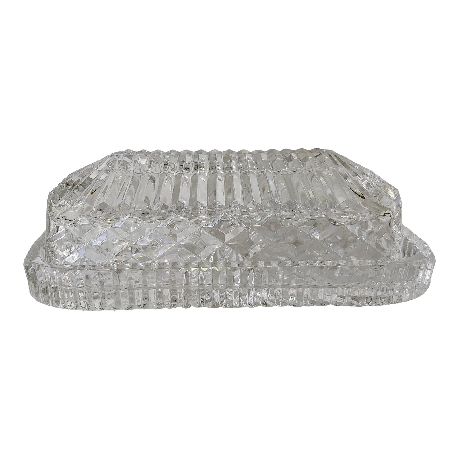 Waterford Gothic Mark Covered Butter Dish | Chairish