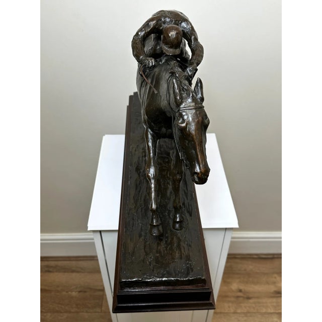First Edition Bronze Race Horse Dunfermline Jockey Willie Carson ...