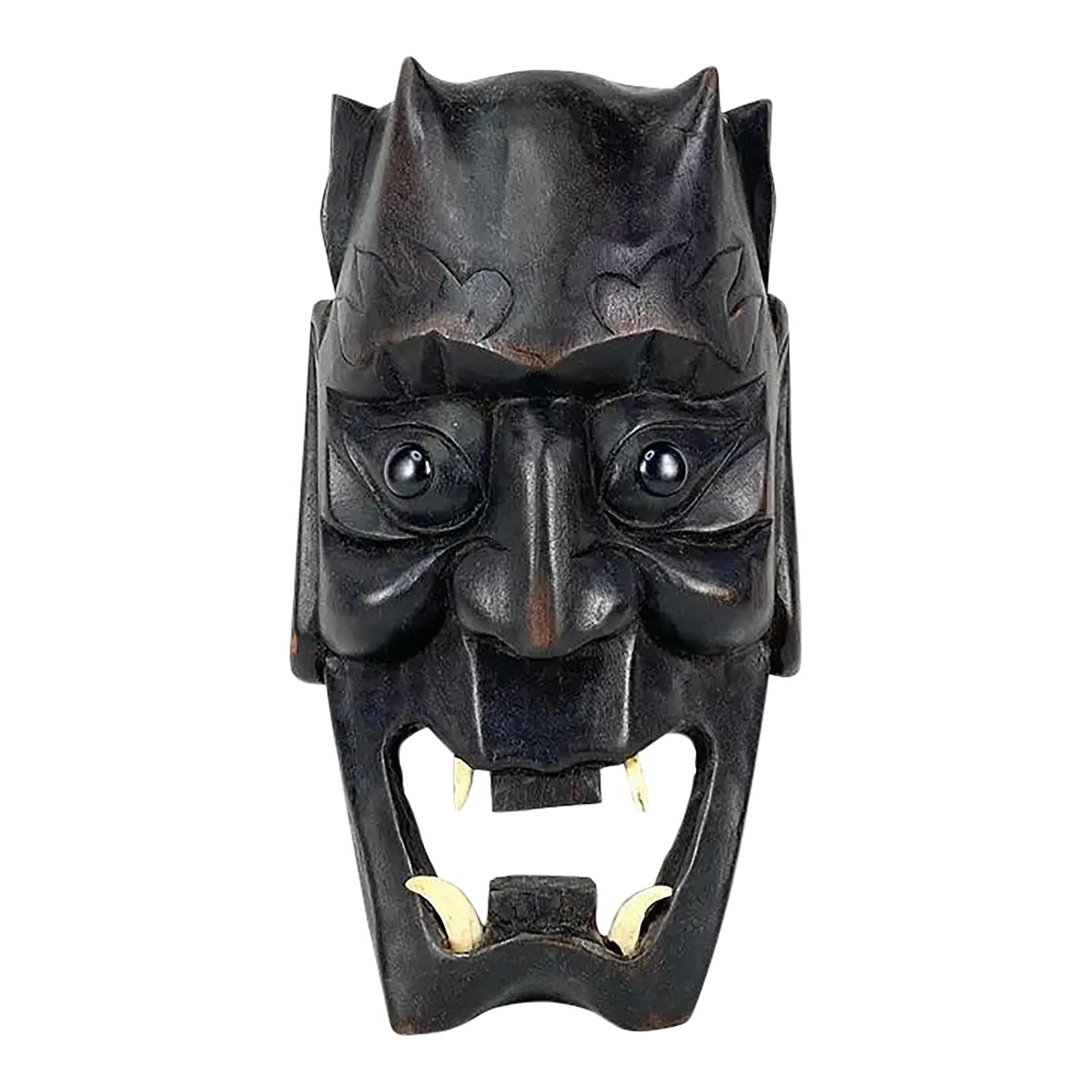 Vintage Japanese Noh Theater Mask of Kanawa Character | Chairish