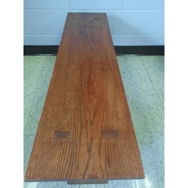 1990s Japanese Inspired Modern Oak Contemplation Bench or Use as a ...