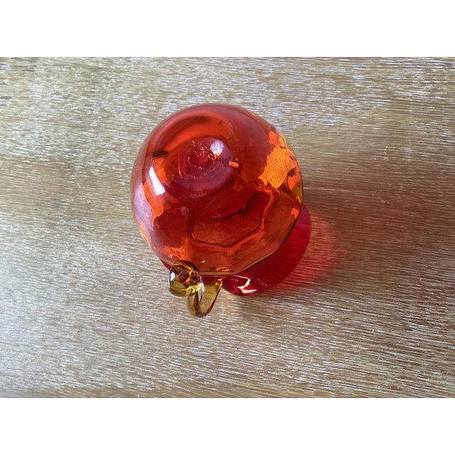 Mid Century Modern Amberina Glass Pitcher Creamer Rainbow Glass | Chairish