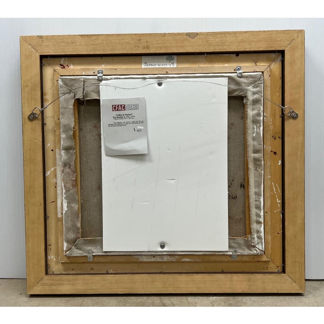 1980s Eric Huntley, "Still Life With Lilies and Peaches" Impressionist ...