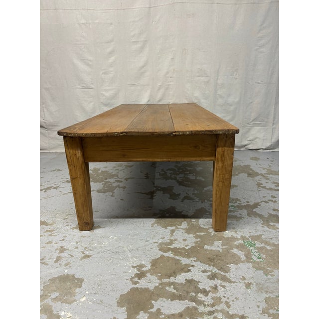Antique English Pine Coffee Table | Chairish