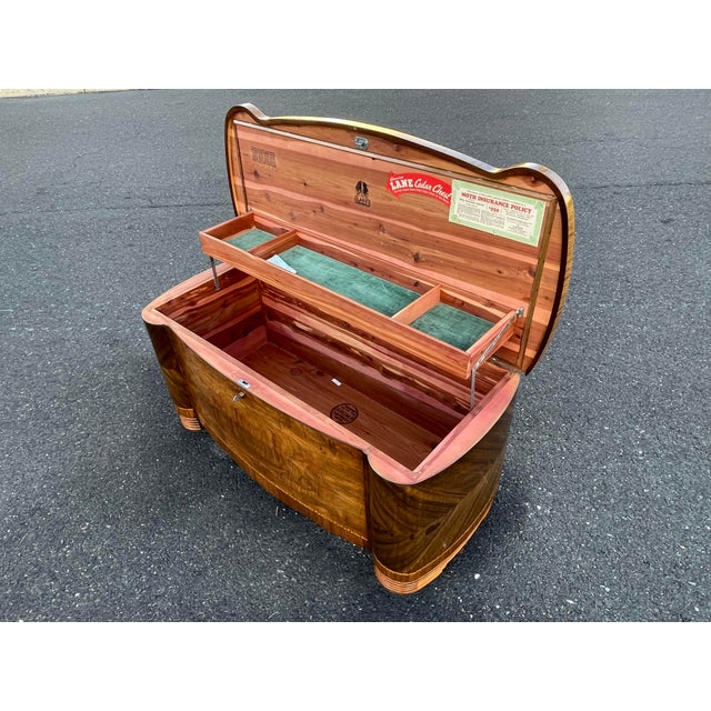 Art Deco Cedar Locking Chest by Lane | Chairish