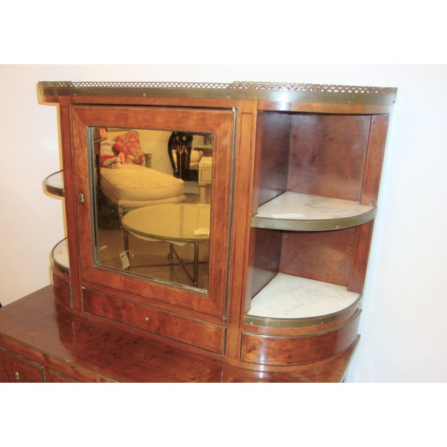 Louis XVI Style Vitrine Top Desk Cabinet | Chairish