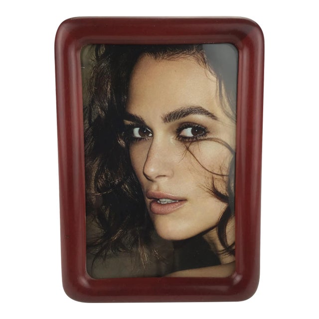 Vintage Rosewood Glass Protected Photo Frame | Chairish