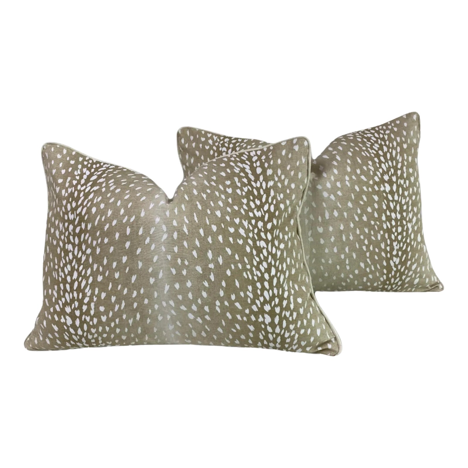 Early 21st Century Antelope Pillows- a Pair | Chairish