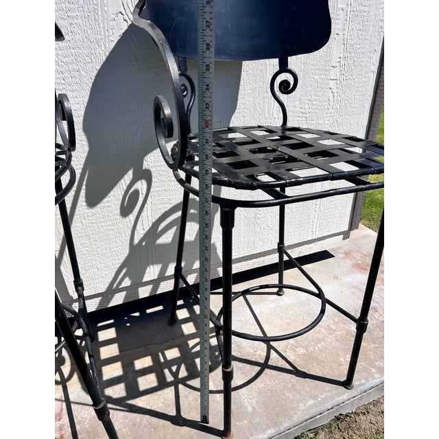 Hand Forged Heavy Iron Spanish Revival Mexican Bar Stools - Set of 2 ...
