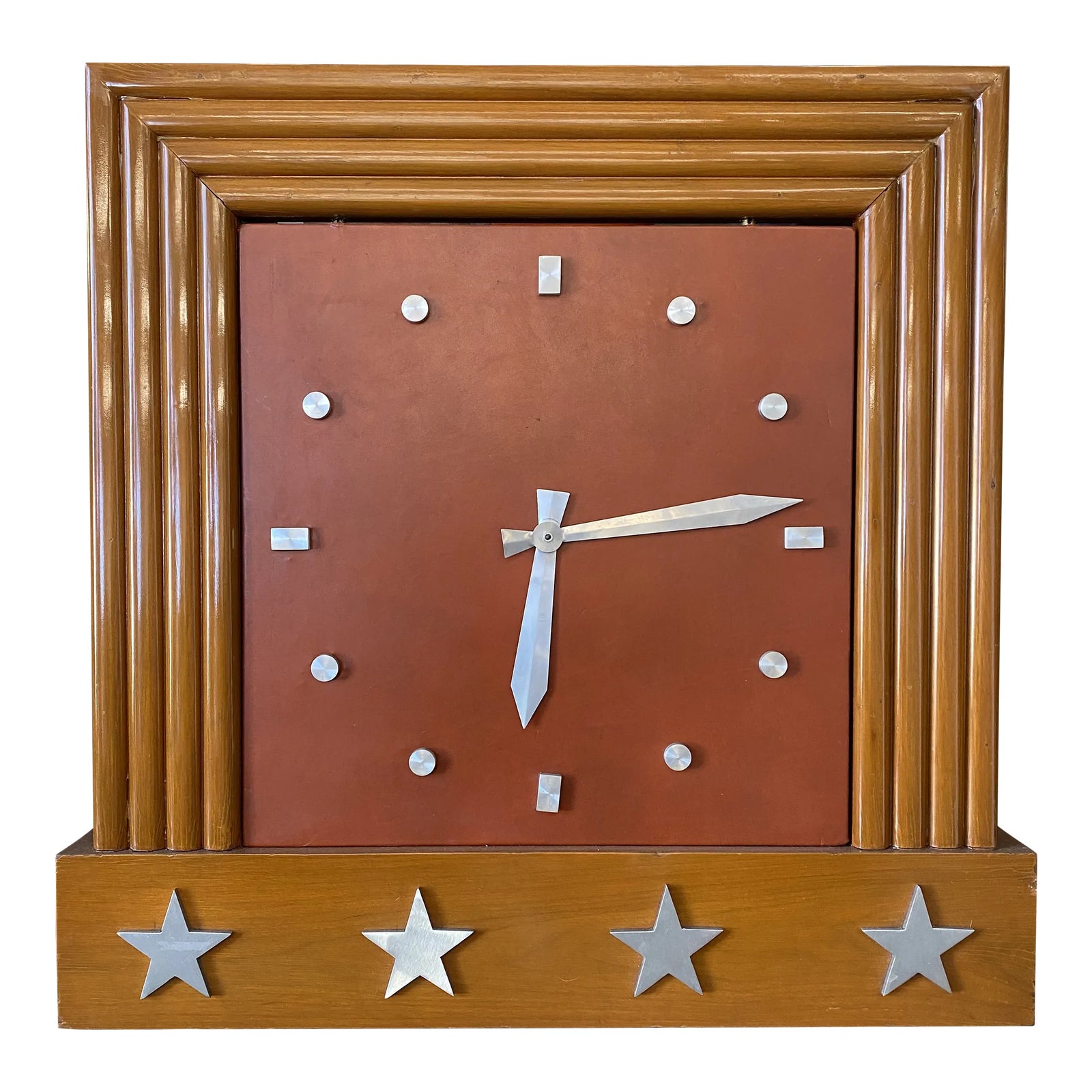 1920s Art Deco Hanging Bank Clock | Chairish