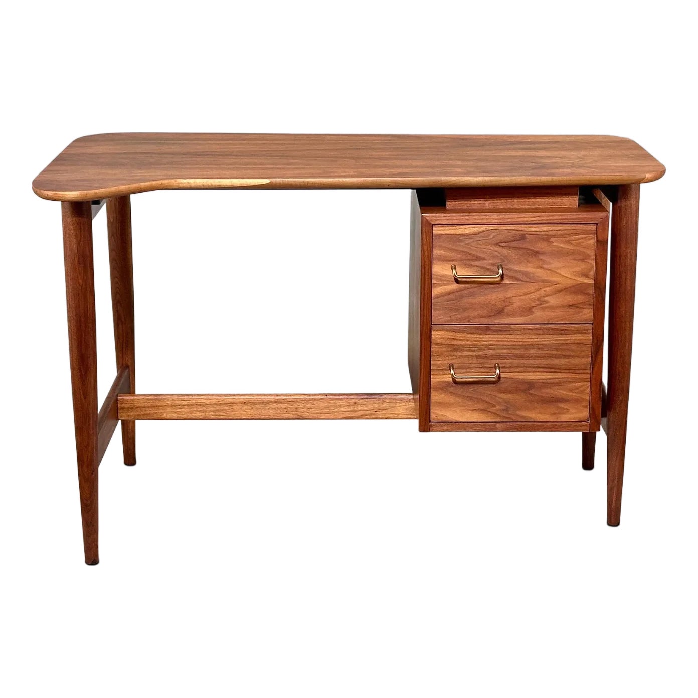 Restored American of Martinsville Dania Walnut Writing Desk by Merton ...
