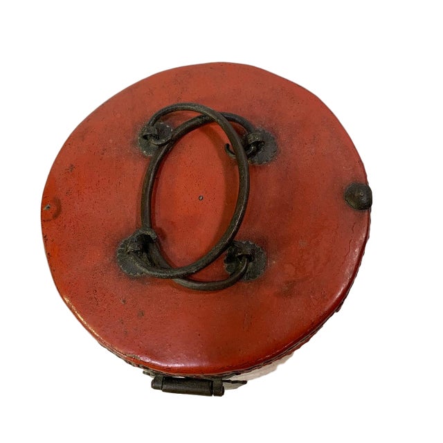 Late 19th Century Shanxi Provence Chinese Red Lacquered Leather Teapot ...