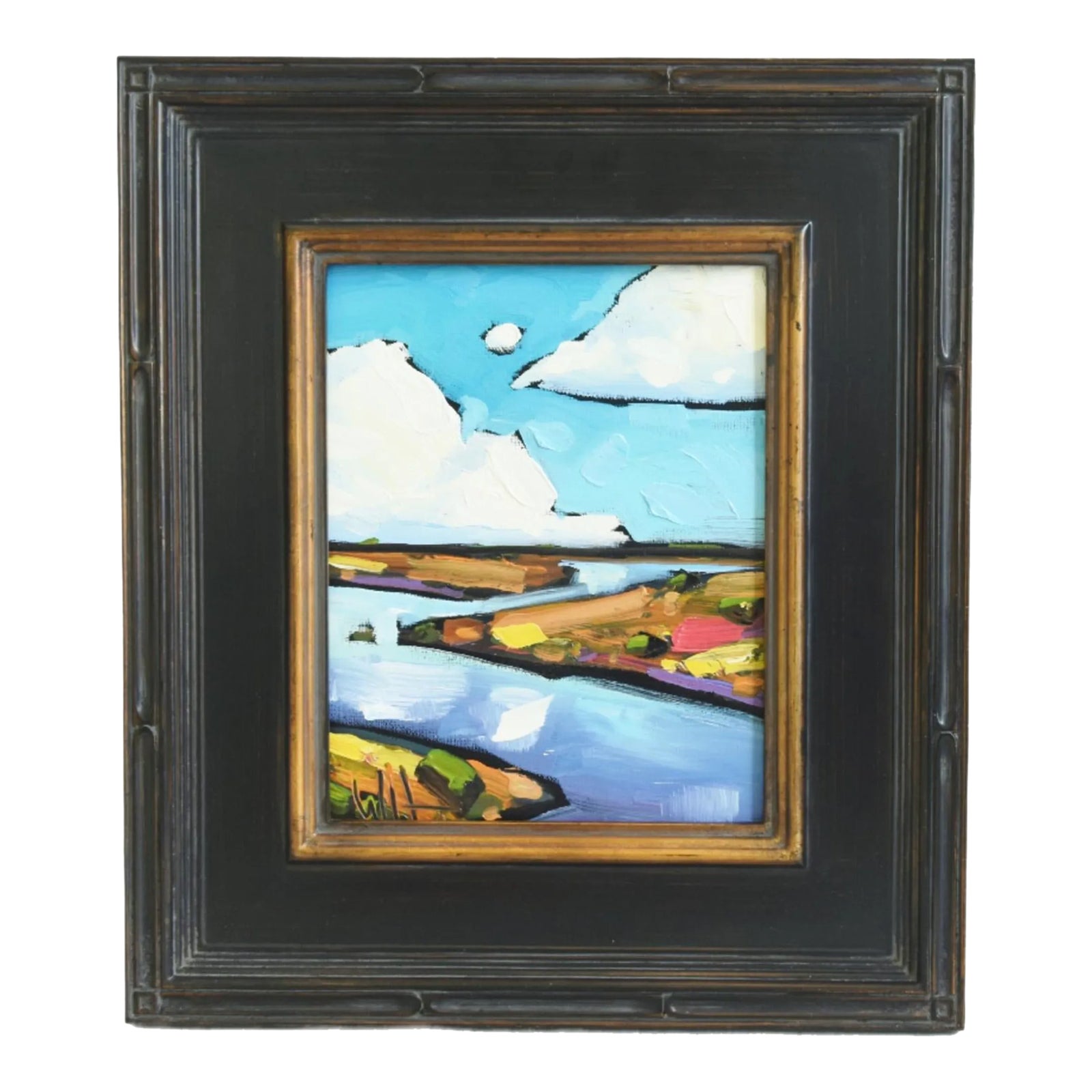 William Hawkins River Impressionist Landscape Oil Painting Including ...