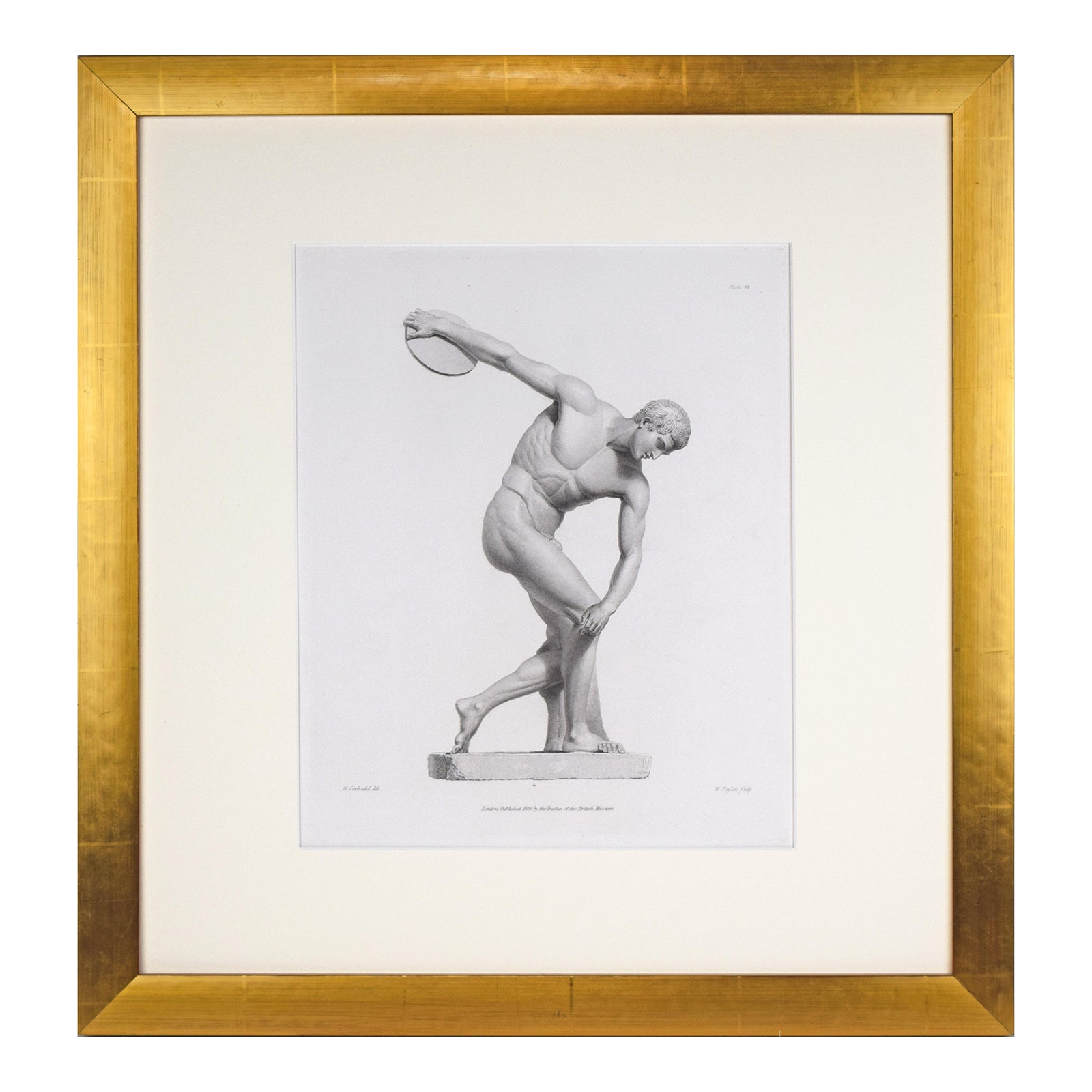 19th Century Neoclassical Antique English Engraving of Greco Roman ...