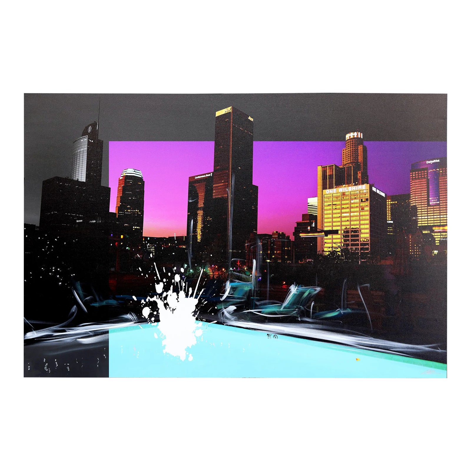 Shaker Nightswim - Urban Landscape Photography Painting Original ...