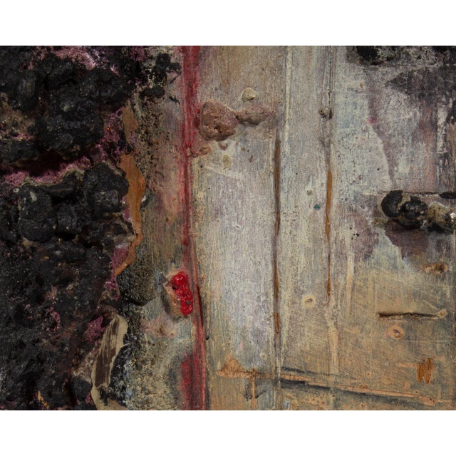 Signed “Sand Script 7” Mixed Media Assemblage by Juliet Holland | Chairish