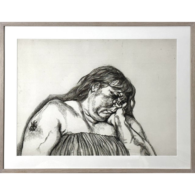 Lucian Freud - Woman With an Arm Tattoo Archival Pigment Print, Framed ...