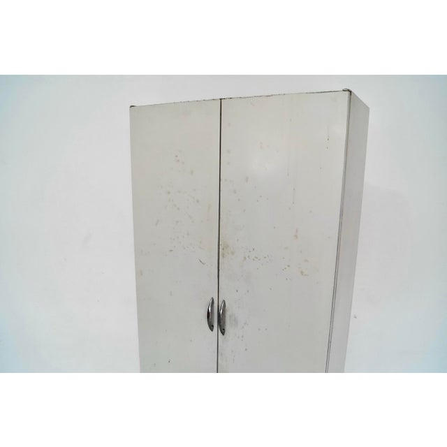 1950’s Mid-Century Modern Industrial Metal Pantry Cabinet | Chairish
