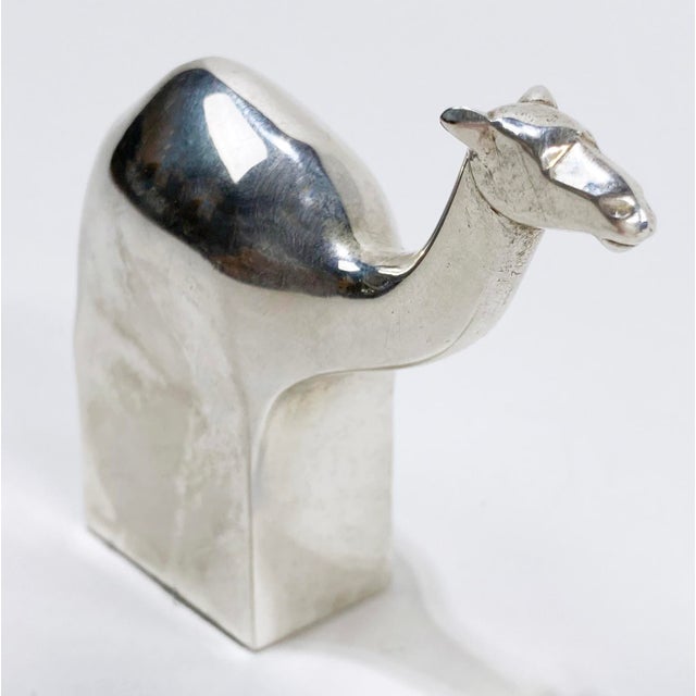 Vintage Dansk Silver Plate Camel Paper Weight | Chairish