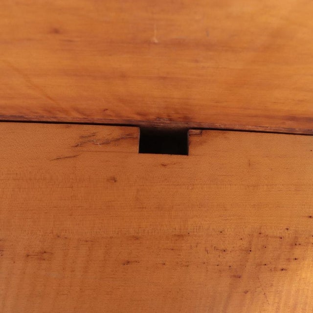 American Primitive Tiger Maple Two-Drawer Drop-Leaf Side Table, 19th ...