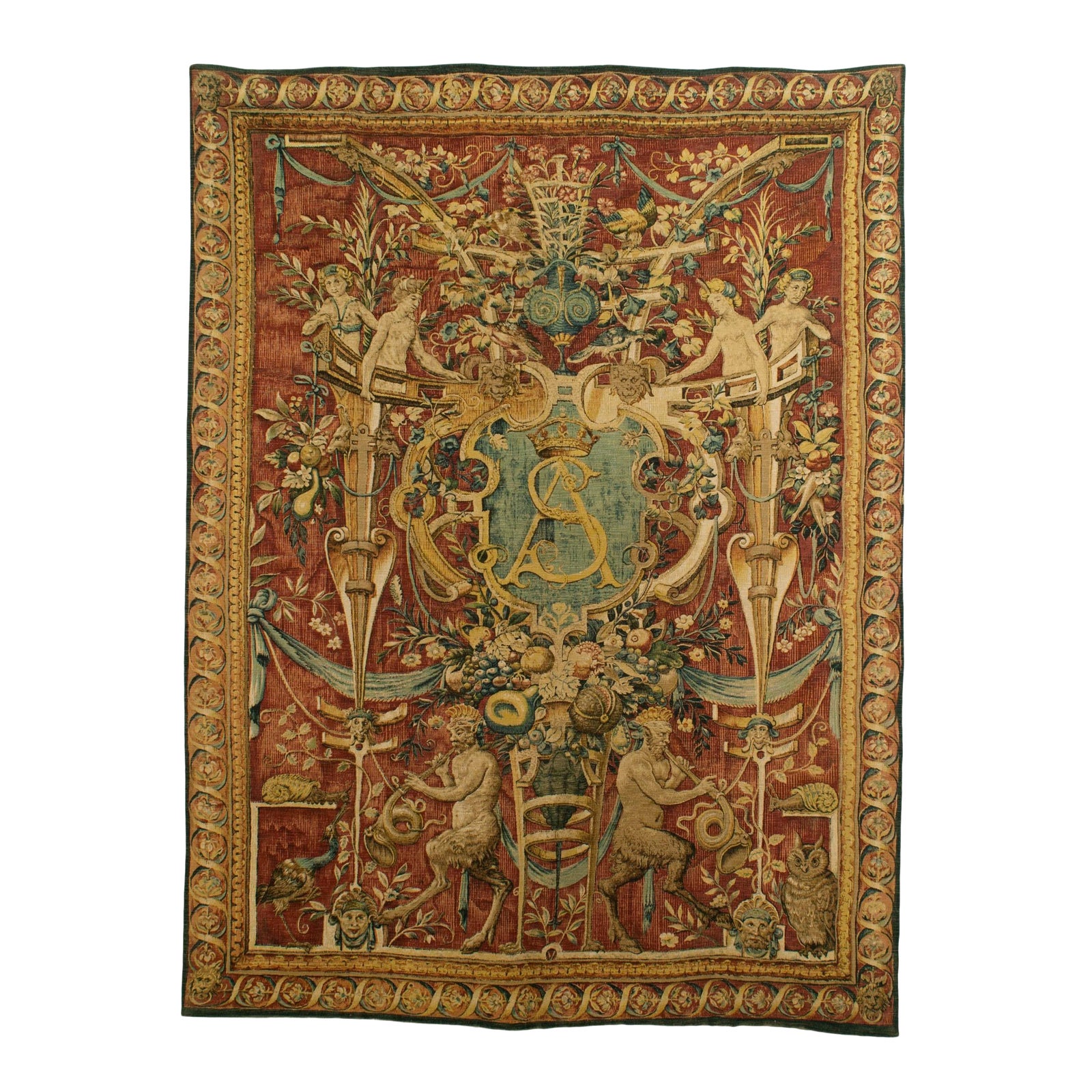 19th Century Italian Renaissance Style Figural Tapestry | Chairish