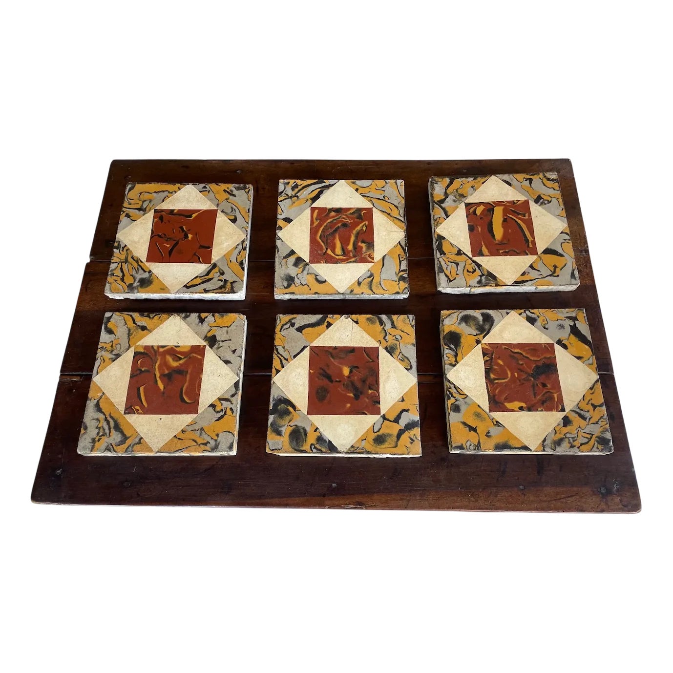 Vintage French Tiles, 1930s-1940s, Set of 6 | Chairish