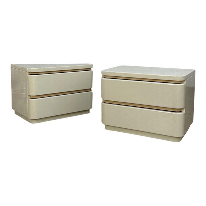 1990s Post Modern Nightstands - Pair | Chairish