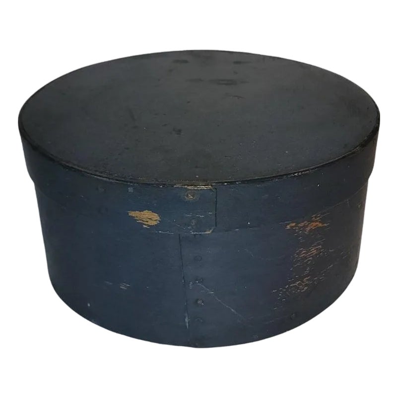 19Thc Original Indigo Blue Pantry Box | Chairish