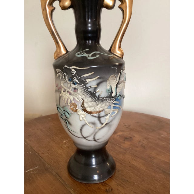 1940s Japanese Porcelain Moriage Dragonware Vase Dragon | Chairish