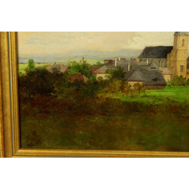 Late 19th Century Framed Oil on Canvas Landscape Painting of Tyrolean ...