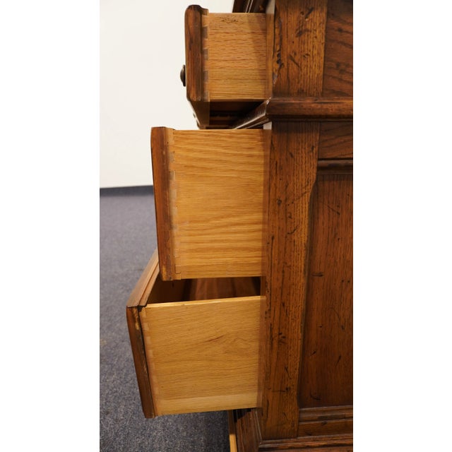 Drexel Heritage Bishopsgate Collection English Tudor Style 72" Triple ...