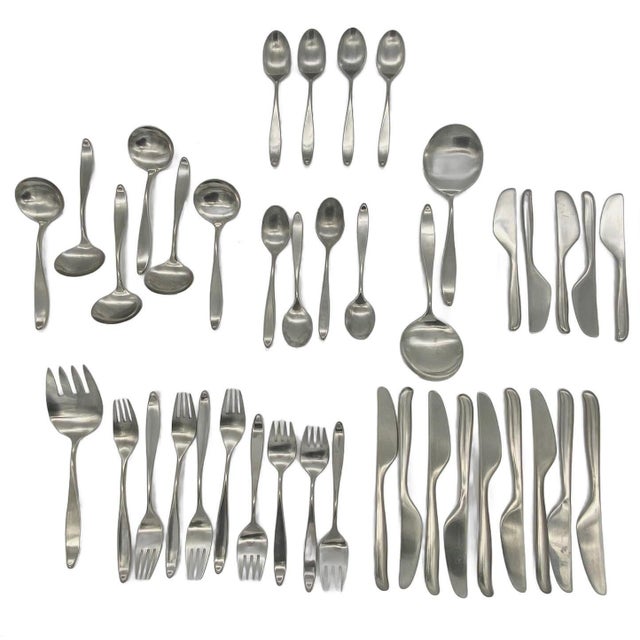 Don Wallace for Lauffer Design 2 Stainless Steel Set of 42 | Chairish