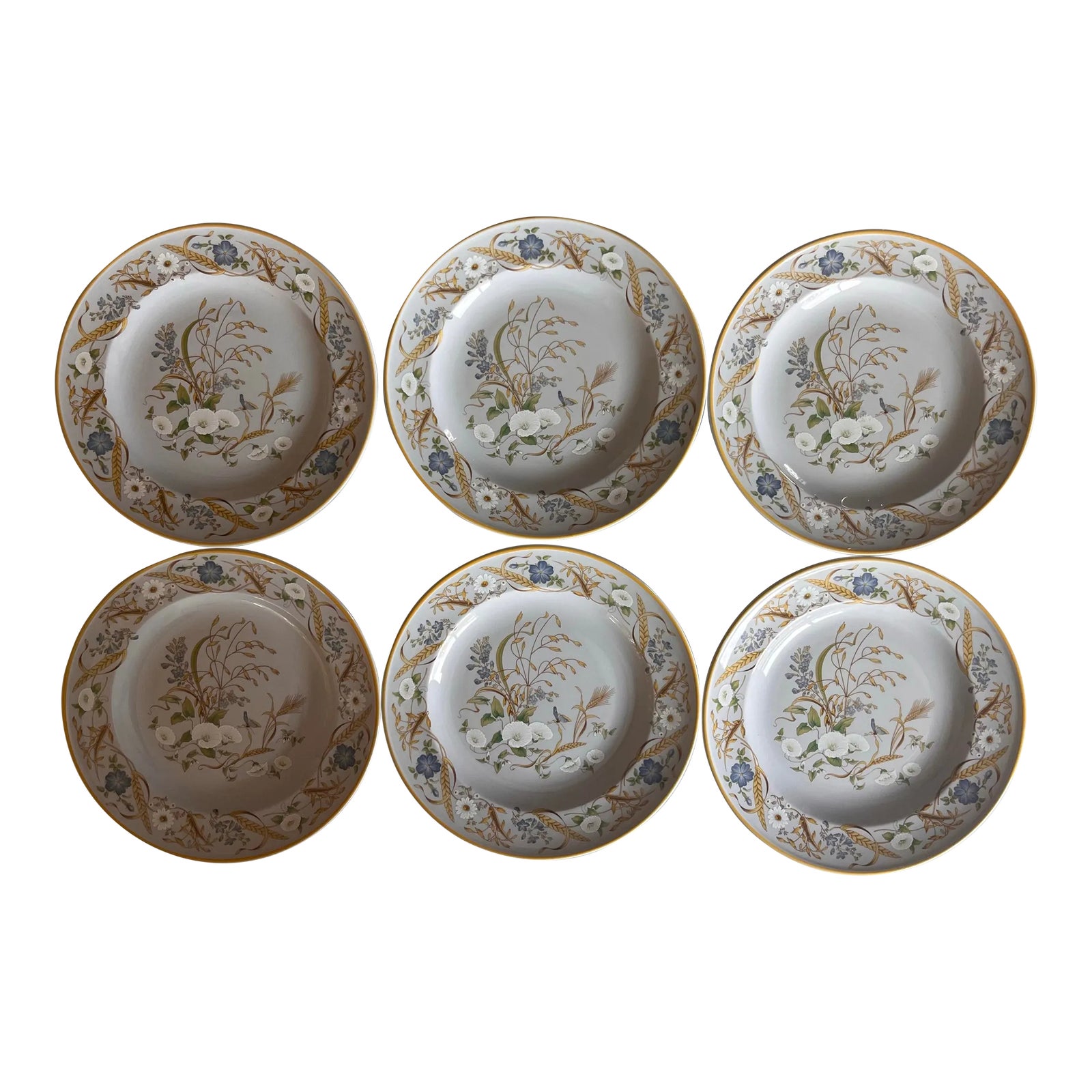 Spode Summer Harvest Dessert Plates - Set of 6 | Chairish