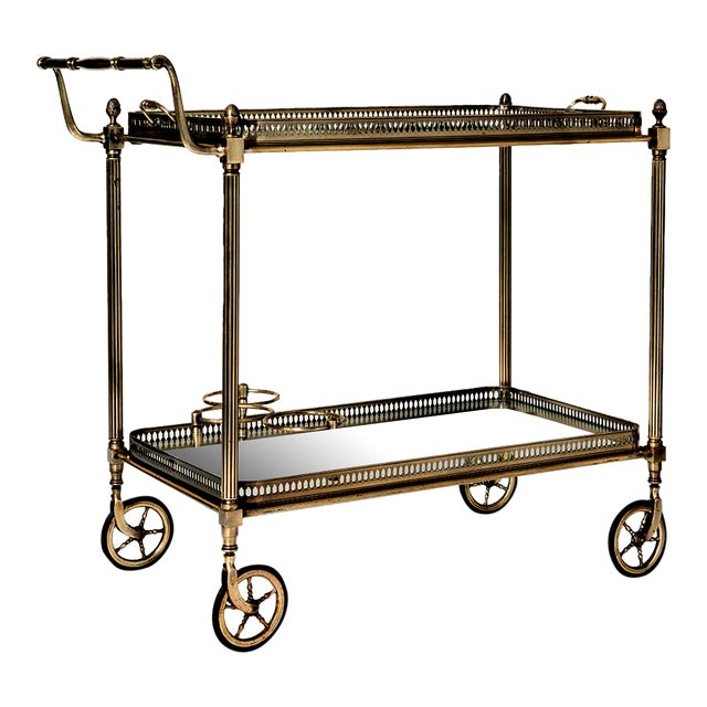 French Bar Cart - 1950s - 1960s | Chairish