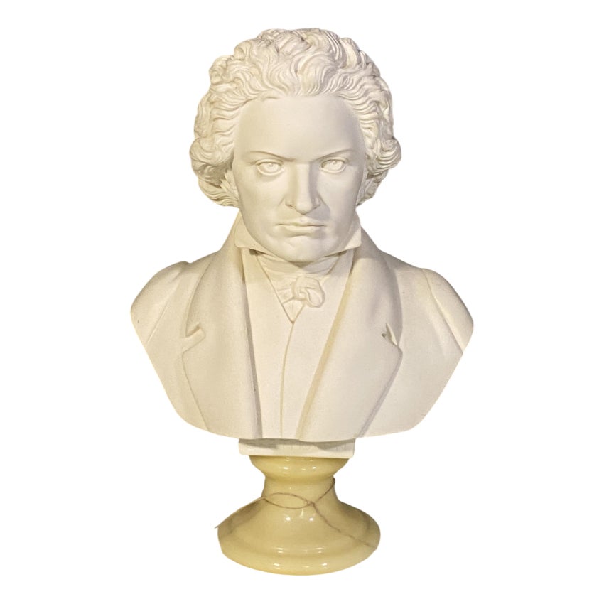 Marble Dust Bust of Beethoven by A. Giannelli, 1960s | Chairish