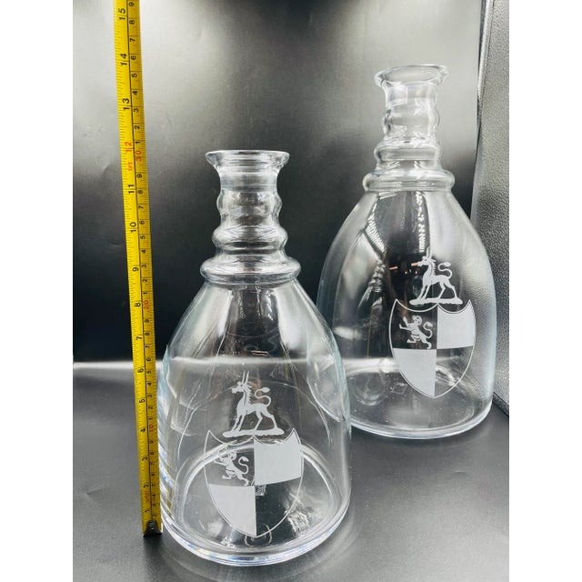 Late 20th Century Williamsburg Coat of Arms Large-Scale Decanter Set ...