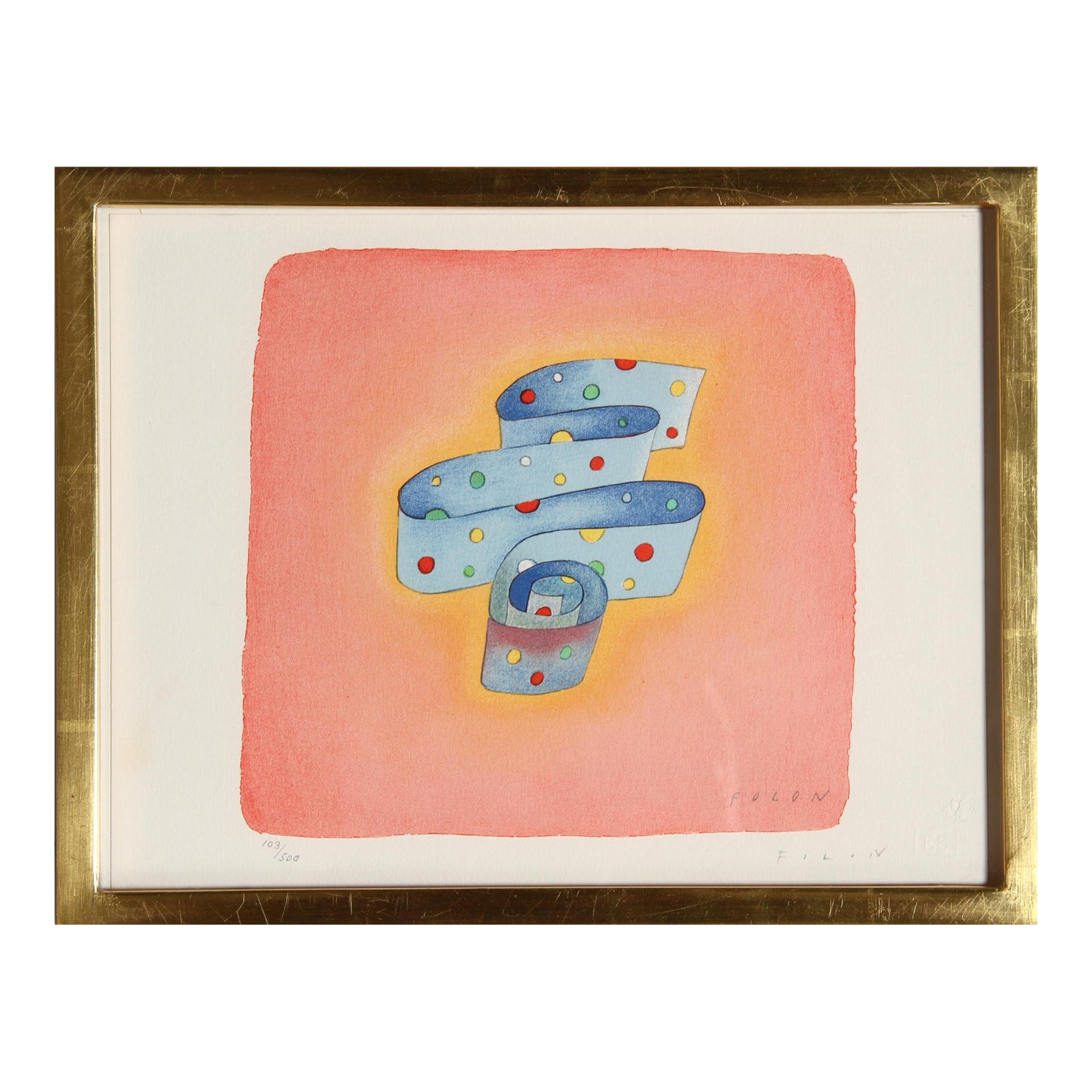 1988 Flag Series - United Nations, Lithograph by Jean-Michel Folon ...