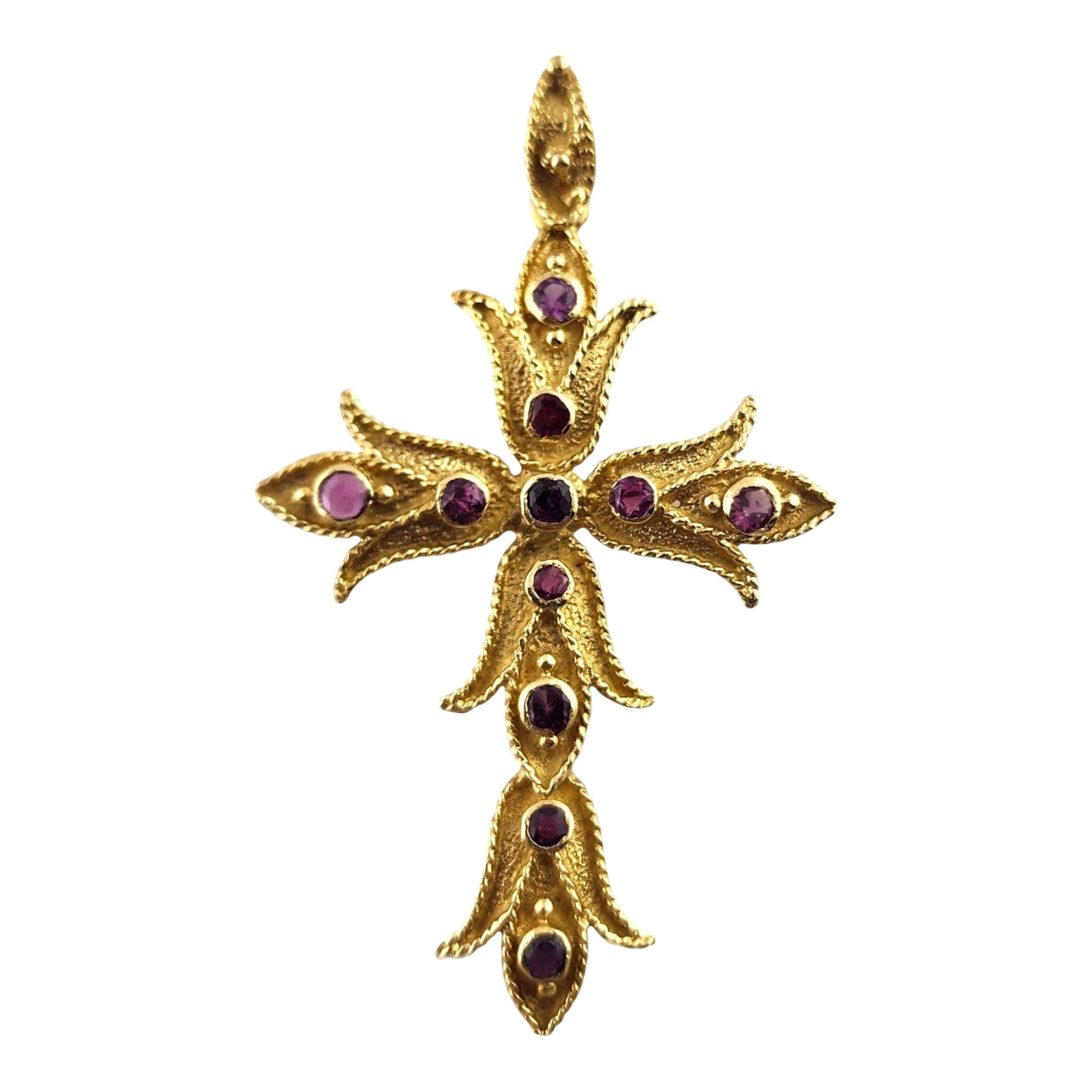 21st Century 18k Yello With Gold Natural Pink & Purple Sapphire Lotus ...