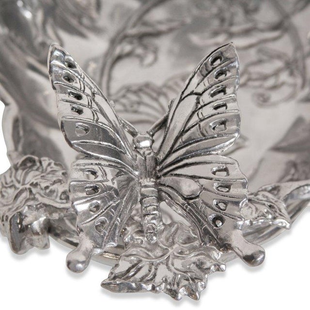 Arthur Court Butterfly Fruit Bowl | Chairish