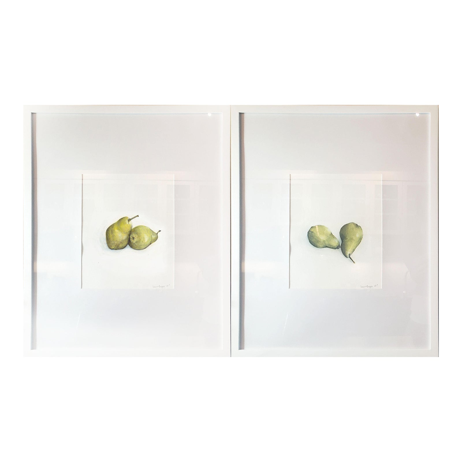 Framed Original Pear-Licious-01-02 Classic Still Life Paintings in ...