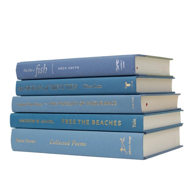 Modern Marlin Book Stack, S/5 | Chairish