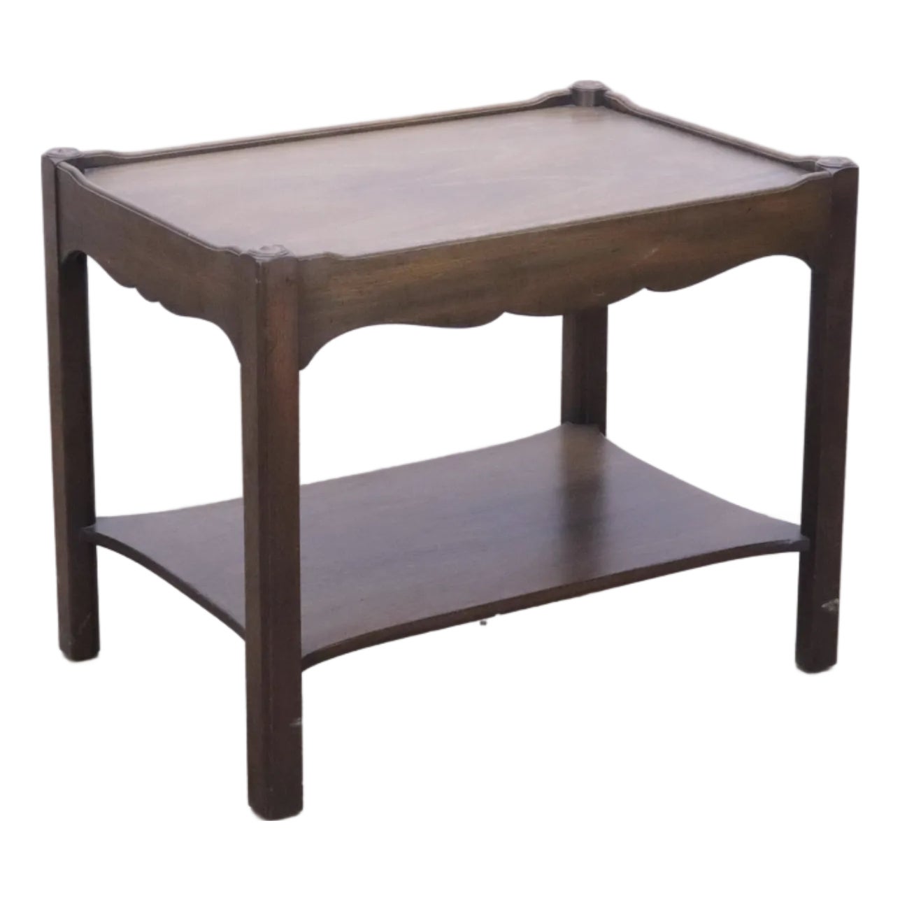 Vintage Kittinger George III Two-Tier Side Table | Chairish